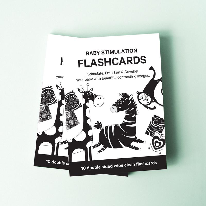 Baby Flashcards - Black and White Sensory High Contrast – Eco Bambini
